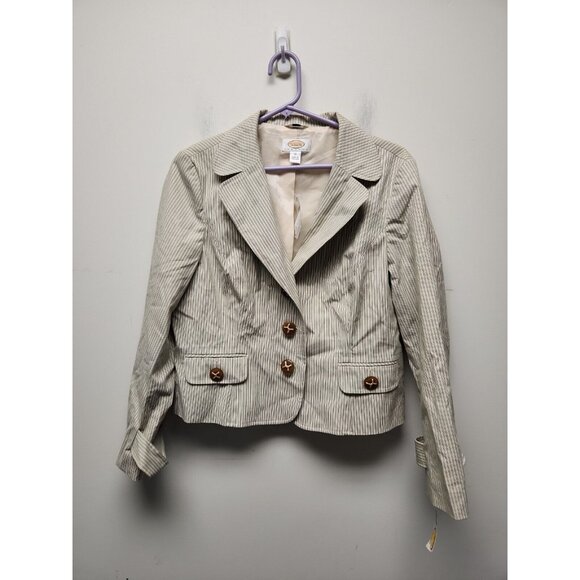 Talbots | Jackets & Coats | Talbots Petite Women Pinstripe 3 Buttons ...